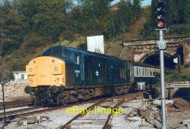 PHOTO RAILWAY 6X4 Class 37 37049 exits Tunnel at Ipswich 11/5/84 £2.00 ...