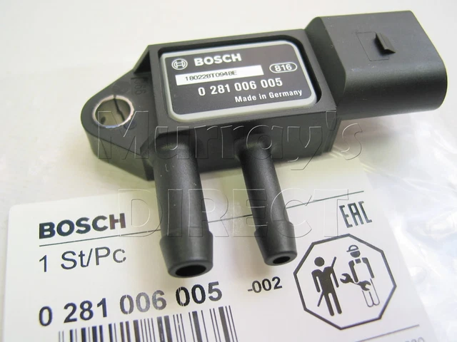 BOSCH OEM EXHAUST Pressure DPF Sensor Audi A4 A5 A6 Q7 VW T5 2.0 TDI ...