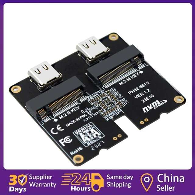 EY# M.2 NVME Riser Board SATA NVME SSD Adapter 10Gbps Support M.2 SSD ...