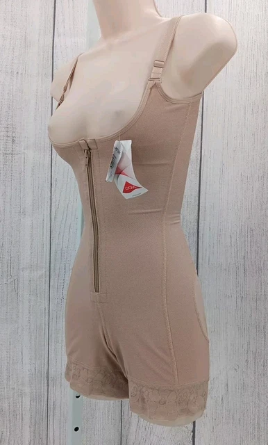 LYCRA DIANE POITIERE Front Zip Shapewear Beige Size XS AA6 £47.15 ...