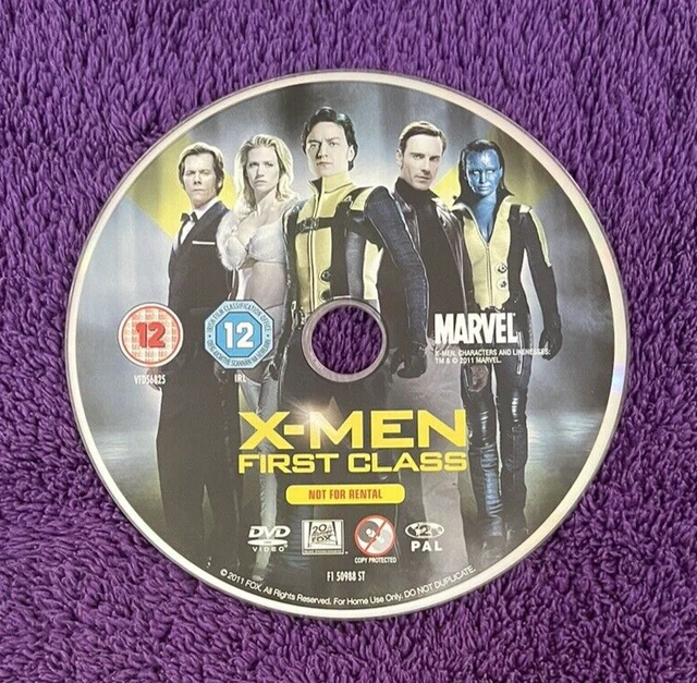 X-MEN - FIRST Class - DVD Disc Only - (2012) Michael Fassbender - Free ...