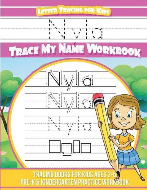 NYLA LETTER TRACING for Kids Trace my Name Workbook: Tracing Books for ...