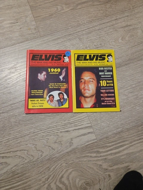 ELVIS PRESLEY ELVIS THE MAN AND HIS MUSIC MAGAZINES Nos. 86-87 £5.45 ...