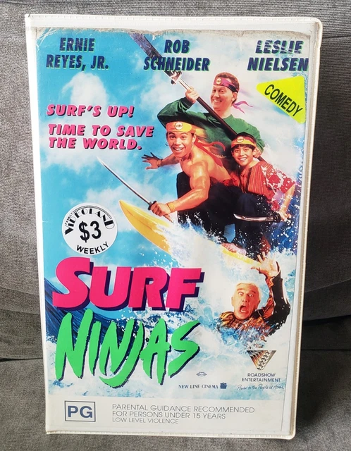 SURF NINJAS VHS Roadshow Ex Rental 1993 Leslie Nielsen Cult Comedy $145.00 - PicClick AU