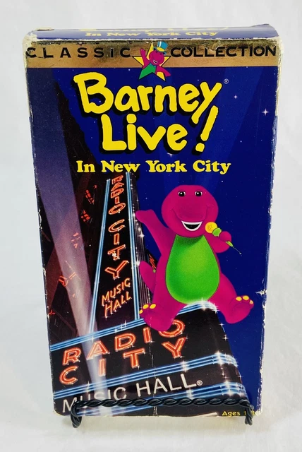 BARNEY LIVE! IN New York City (1994) VHS OOP Classic Collection Slip £ ...