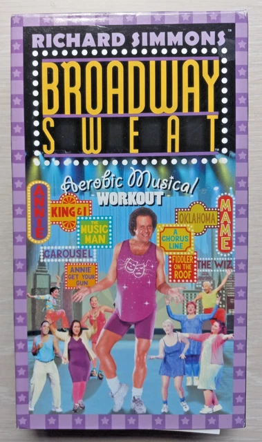 RICHARD SIMMONS-BROADWAY SWEAT-AEROBIC Musical Workout-VHS-Video Tape ...