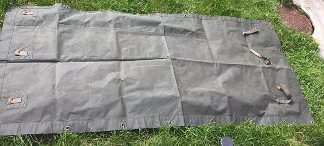 BRITISH ARMY MILITARY vehicle truck rear side sheet canvas FV689498 ...