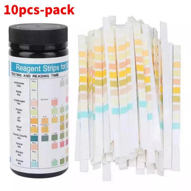 10 MISSION - 10 Parameter Urinalysis Reagent Urine Test Strips 10ct ...