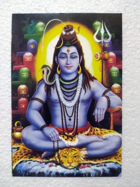 LORD SHIVA MAHADEVA Shankara Hindu Gott Religiös Original Postkarte ...