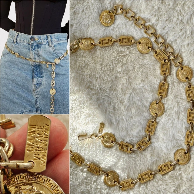 GIANNI VERSACE BELT Chain Vintage 44" Long $278.00 - PicClick