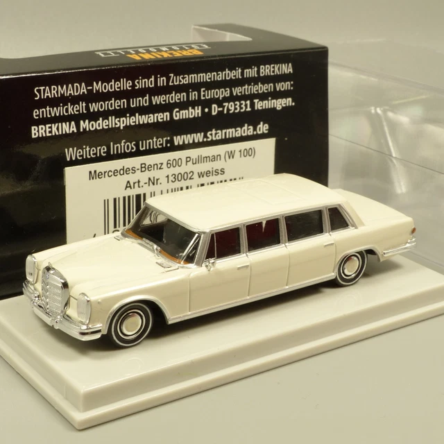 BREKINA STARMADA 1:87 13002 Mercedes Benz 600 Pullman (W100) weiss in ...
