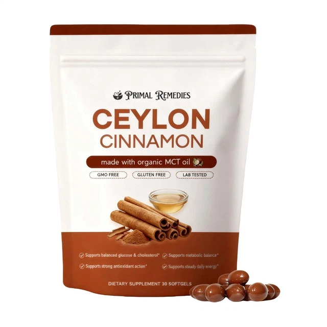 1~3PACK CEYLON CINNAMON Softgels, Ceylon Cinnamon Soft Gels 7200Mg ...
