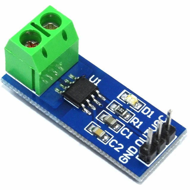 ACS712ELC-30A 30A CURRENT Sensor Module Ammeter Arduino Pi Hall Flux ...