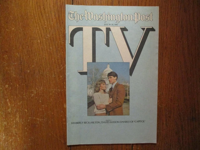 1982 WASHINGTON POST TV Mag(KIMBERLY BECK-HILTON/VICTORIA PRINCIPAL ...