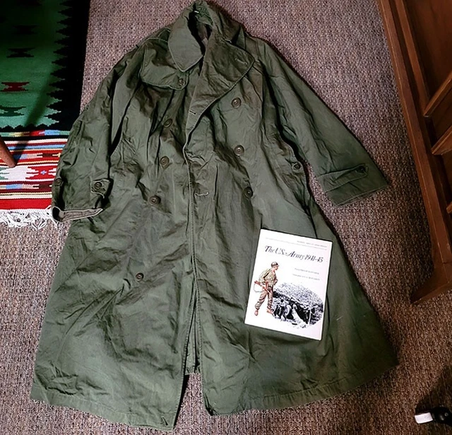 NOS 1940'S WWII Field Trench Coat 37. Deadstock. £179.70 - PicClick UK