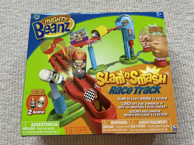 MIGHTY BEANZ SLAM n Smash Race Track Includes 2 Beanz complete in box ...
