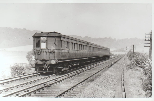 4-SUB 4227 NEAR DORKING c1950s SOUTHERN ELECTRIC RAILWAY PHOTOGRAPH £1. ...