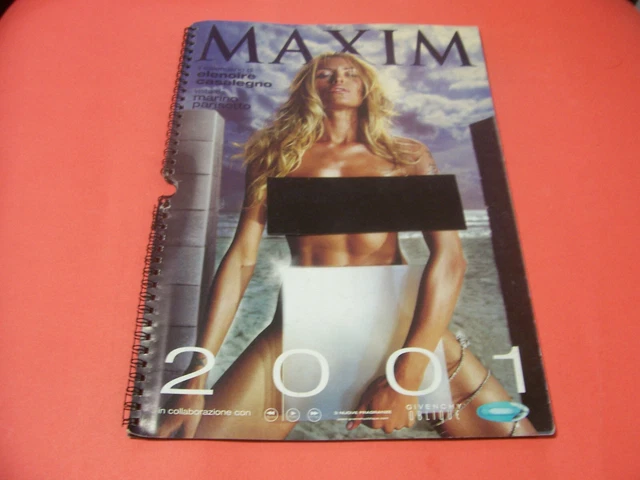 CALENDARIO MAXIM Anno 2001 Con Elenoire Casalegno In Ottimo Stato EUR 15,00 - PicClick IT