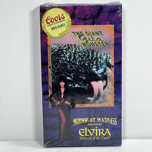 ELVIRA MIDNIGHT MADNESS Coors PresentsThe Giant Gila Monster VHS New Sealed £22.28 - PicClick UK