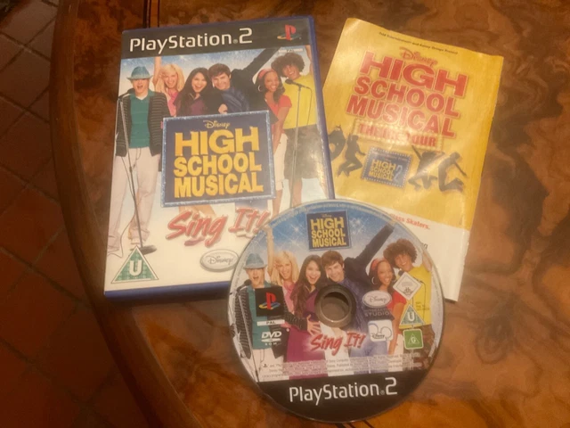 DISNEY HIGH SCHOOL Musical Sing It! PS2 Playstation 2 Complete Manual ...