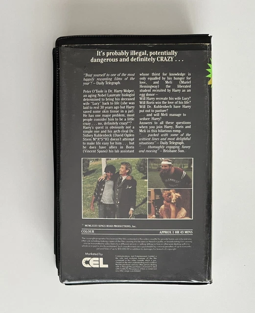CREATOR [VHS] CEL Video Big Box Clamshell Ex-Rental Tape Comedy 1985 $19.95 - PicClick AU