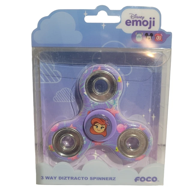 ARIEL THE LITTLE Mermaid Disney Emoji Three Way Diztracto Fidget Hand ...
