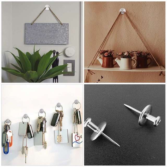 30 PCS PUSH Pins for Cork Board Flat Pushpin Thumb Tacks Decorative $24 ...