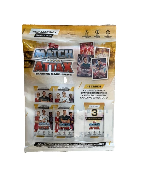 TOPPS MATCH ATTAX 2025/26 Trading Card Collection Mega Multipack £10.78 ...