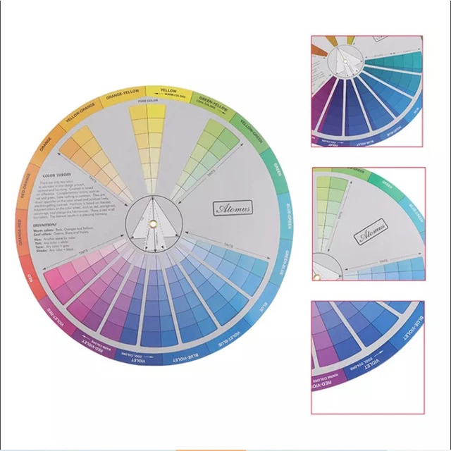 TATTOO COLOR WHEEL Card Paper Card Design Guidance Chart Tool Tattoo ...