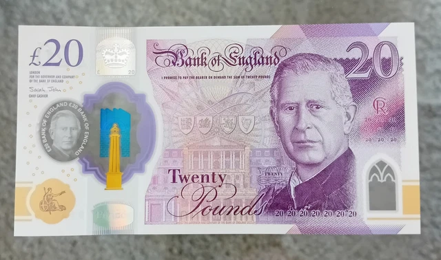 1 BRAND NEW King Charles III Uncirculated £20 Banknote £50.00 - PicClick UK