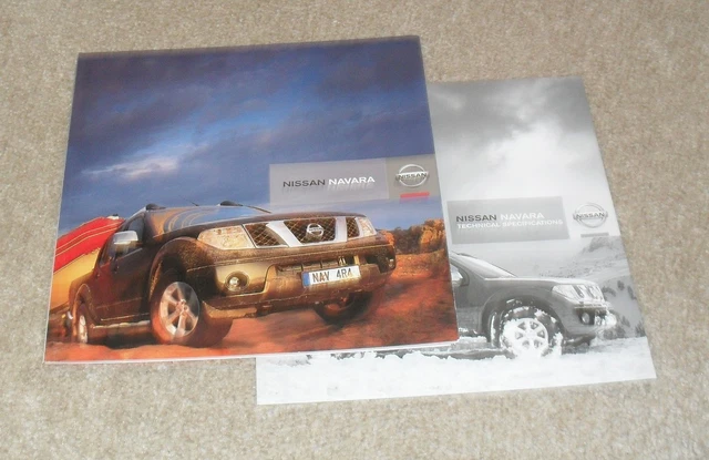 NISSAN NAVARA BROCHURE Set 2009 - Acenta Tekna Double Cab Pick Up D40 £ ...