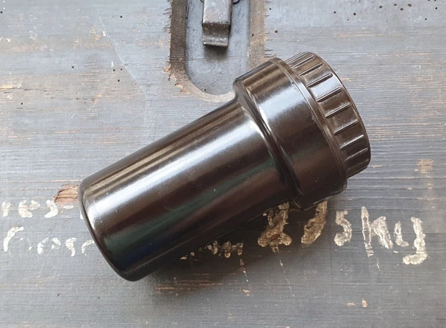 GERMAN WW2 LUFTWAFFE Bakelite transp Electric Fuse Container 2 L Elaz ...