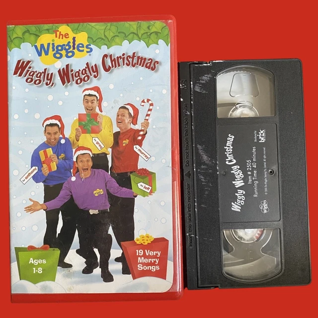 THE WIGGLES: WIGGLY, Wiggly Christmas (VHS) 2000 Red Clamshell case. £5 ...