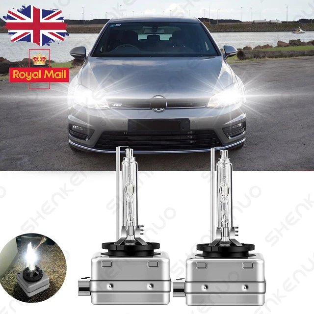 FOR VW GOLF MK7 R >D Bi D3S 35W Bright White Xenon HID Headlight Bulbs ...