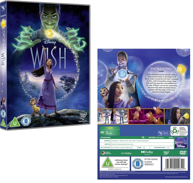DISNEY'S: WISH (2023): A/Comedy/Musical, Asha & Star - NEW Eu RgFree ...