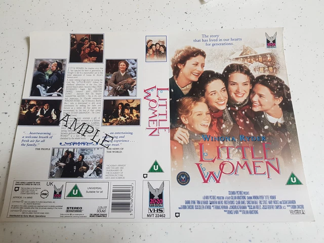LITTLE WOMEN - Sample VHS Video Sleeve - Large Box Winona Ryder £1.99 ...