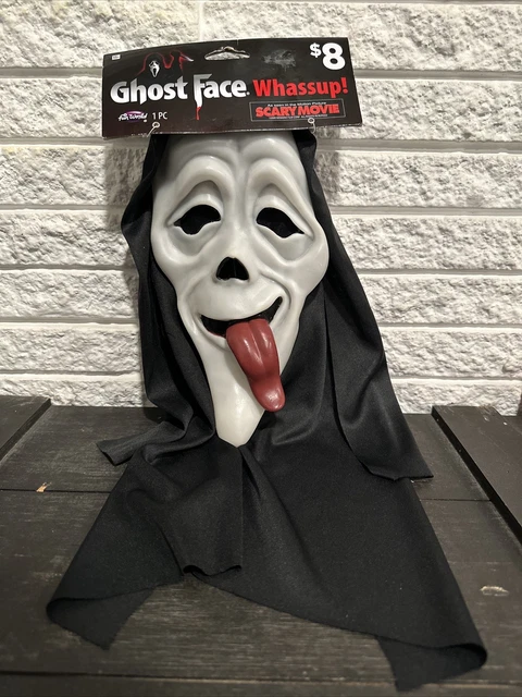 SCREAM GHOSTFACE SCARY Movie Whassup! Spoof Tongue Stoned Mask New ...