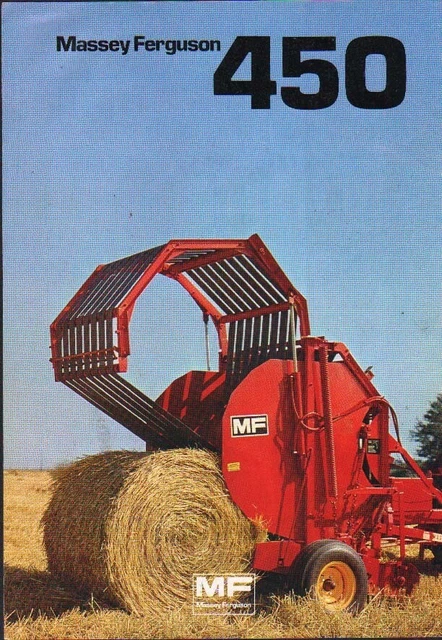MASSEY FERGUSON &450& Tractor Round Baler Brochure Leaflet £5.50 - PicClick UK