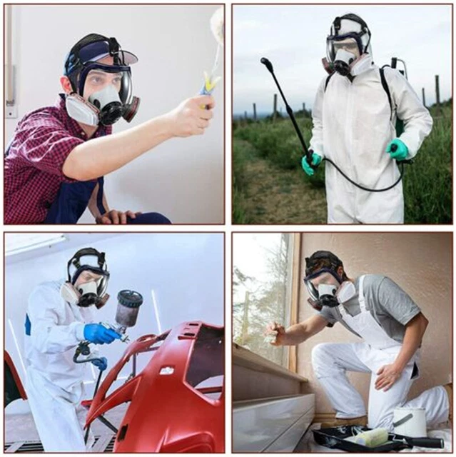 7 IN 1 6800 Full Face Gas Mask Respirator For Spraying Painter Auto Car ...