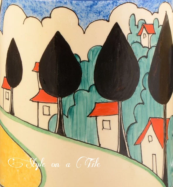ART DECO CLARICE Cliff May Avenue design b 9cm square drinks coaster ...
