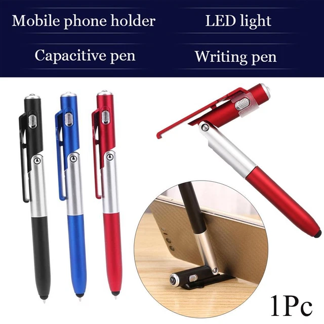 LED LIGHT TOUCH Screen Pen Foldable Mobile Phone Stand Portable ...