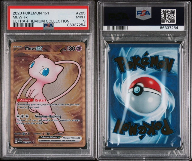 POKEMON 151 ULTRA Premium Collection UPC Mew EX métal PSA 9 comme neuf ...