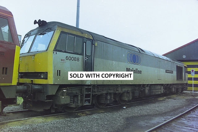 RAILWAY / TRAIN Negative 35mm Loco Class 60 60088 Sold with copyright £ ...