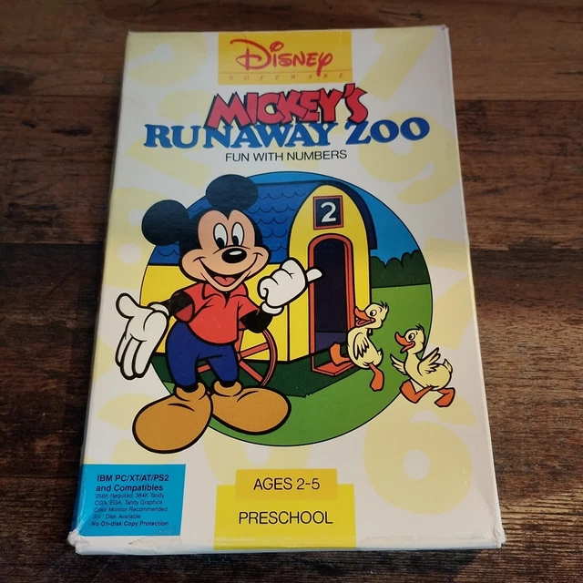 MICKEY'S RUNAWAY ZOO PC Disney IBM Software £15.18 - PicClick UK