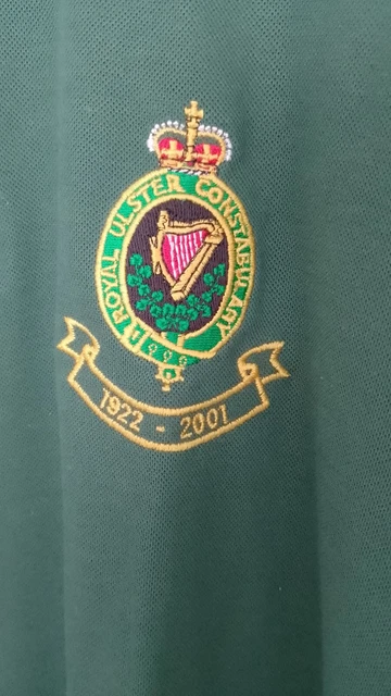 ROYAL ULSTER CONSTABULARY police RUC Green Polo Shirt XL NEW Fully ...