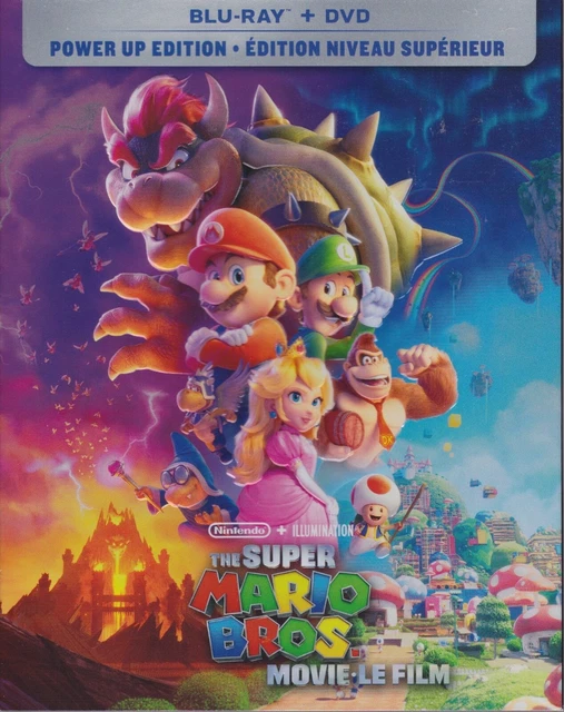 THE SUPER MARIO BROS. MOVIE POWER UP EDITION BLURAY & DVD SET with ...