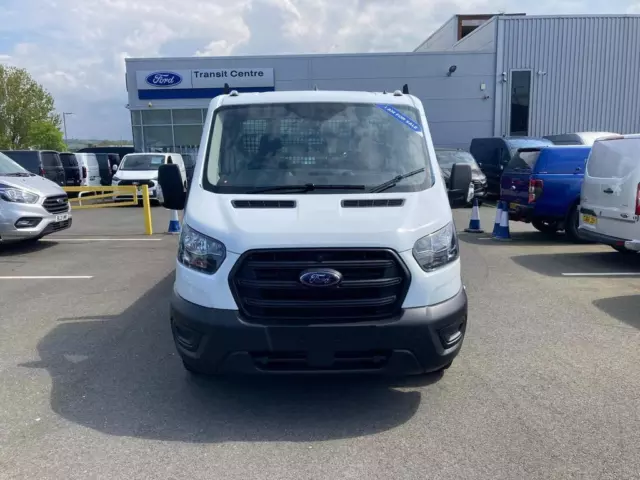 Ford Transit 350 L2 Mwb Single Cab Tipper 130ps Rwd Drw In Frozen White