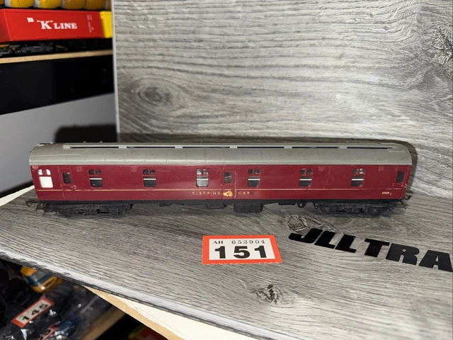 BR MAROON SLEEPING CAR No.2510 OO GAUGE BY TRIANG Well Used £9.99 ...