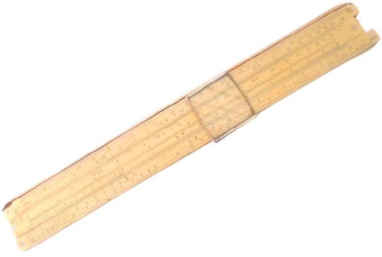 SUN HEMMI DYNAMO Japan slide ruler in bamboo laminated REGOLO ...