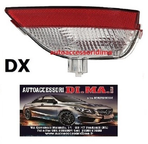 FANALE FANALINO PARAURTI Retronebbia Retromarcia Dx Renault Captur 2013 ...